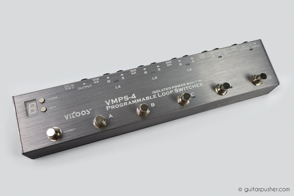 Vitoos VMPS-4 Effects Loop Programmable Switcher with Isolated Power S – GuitarPusher