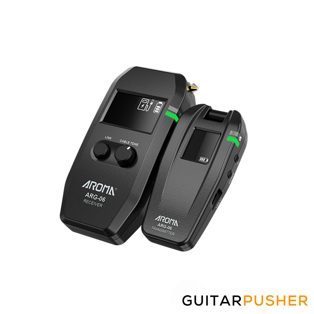Aroma ARG-06 5.8GHz Guitar/Bass Wireless Audio Transmission System (Bl ...
