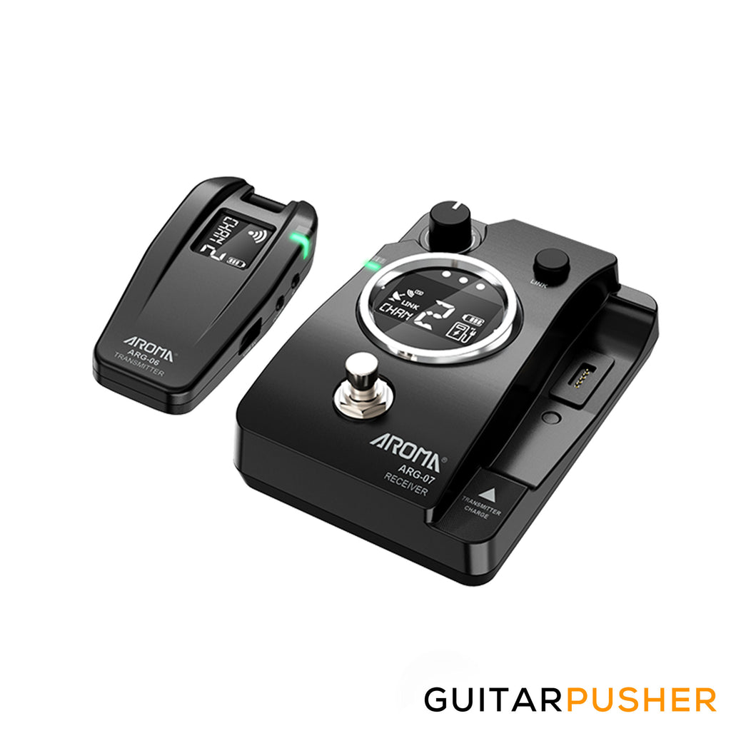 Aroma ARG-07 5.8GHz Guitar/Bass Wireless Audio Transmission System w ...