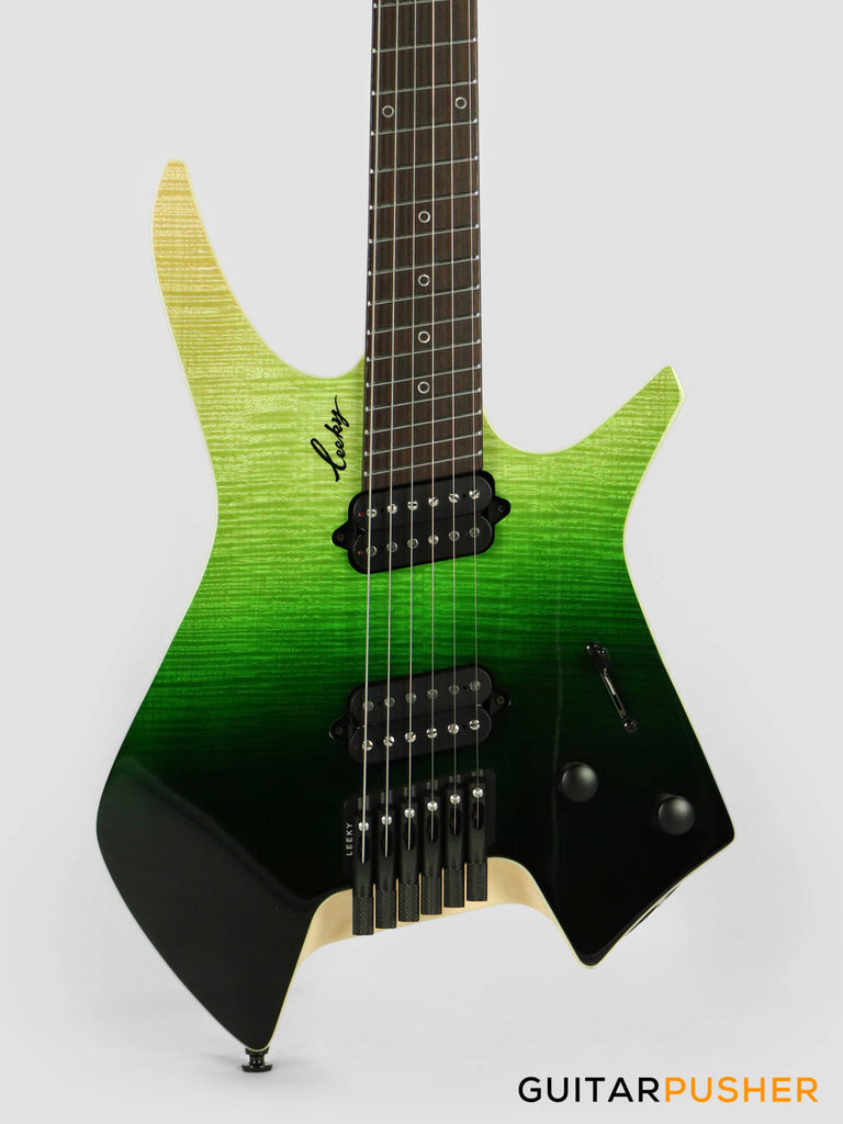 Leeky X-Series X15 Headless Electric Guitar Roasted Basswood Body Mapl ...