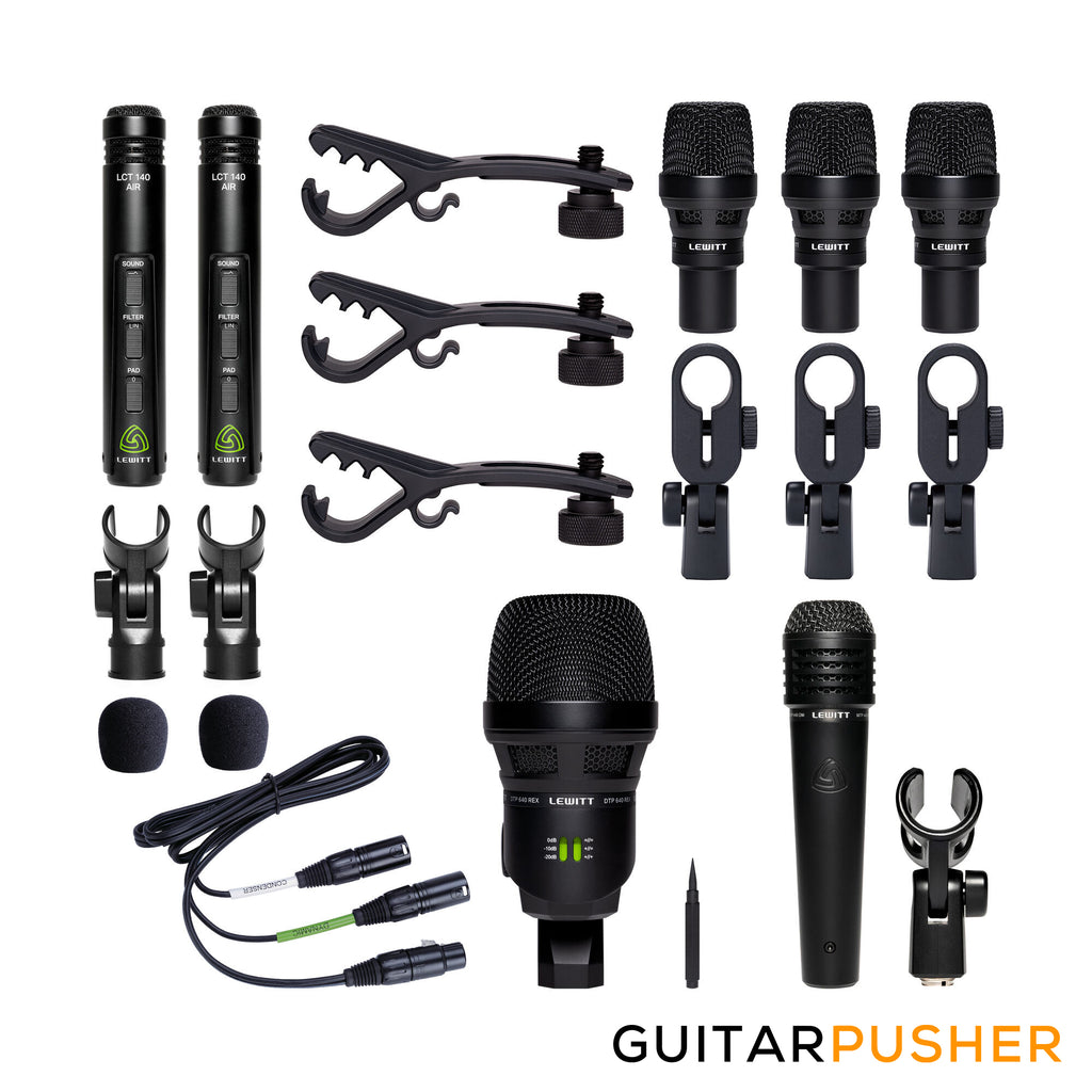 Lewitt Beatkit Pro 7 Piece Professional Drum Microphone Set Guitarpusher