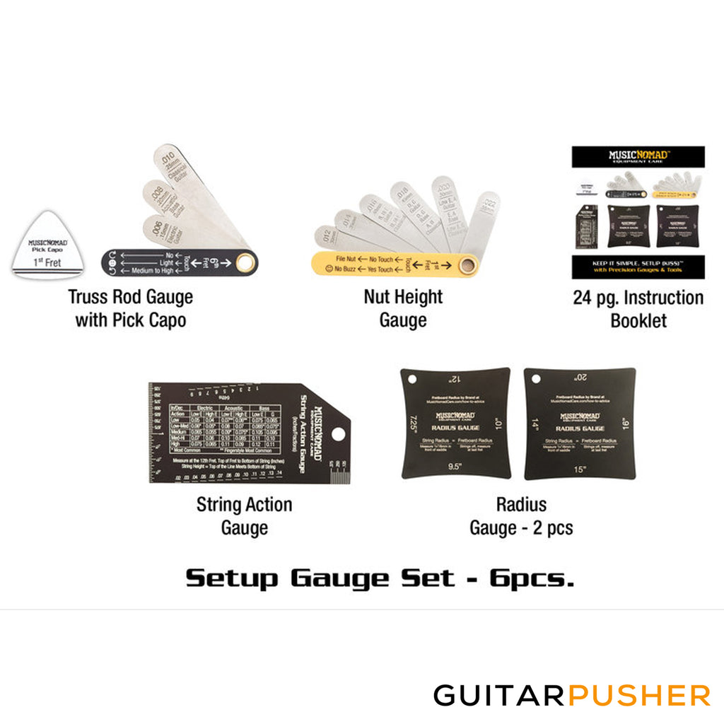 MusicNomad Precision Setup Gauge Set 6 pcs. MN604 – GuitarPusher