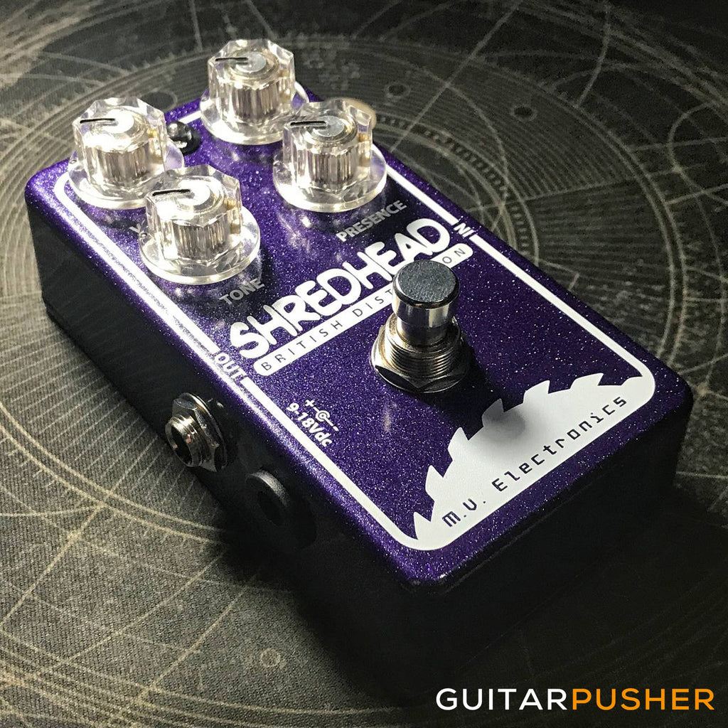 MV Shredhead British Distortion - Purple Sparkle / Clear Knobs ...