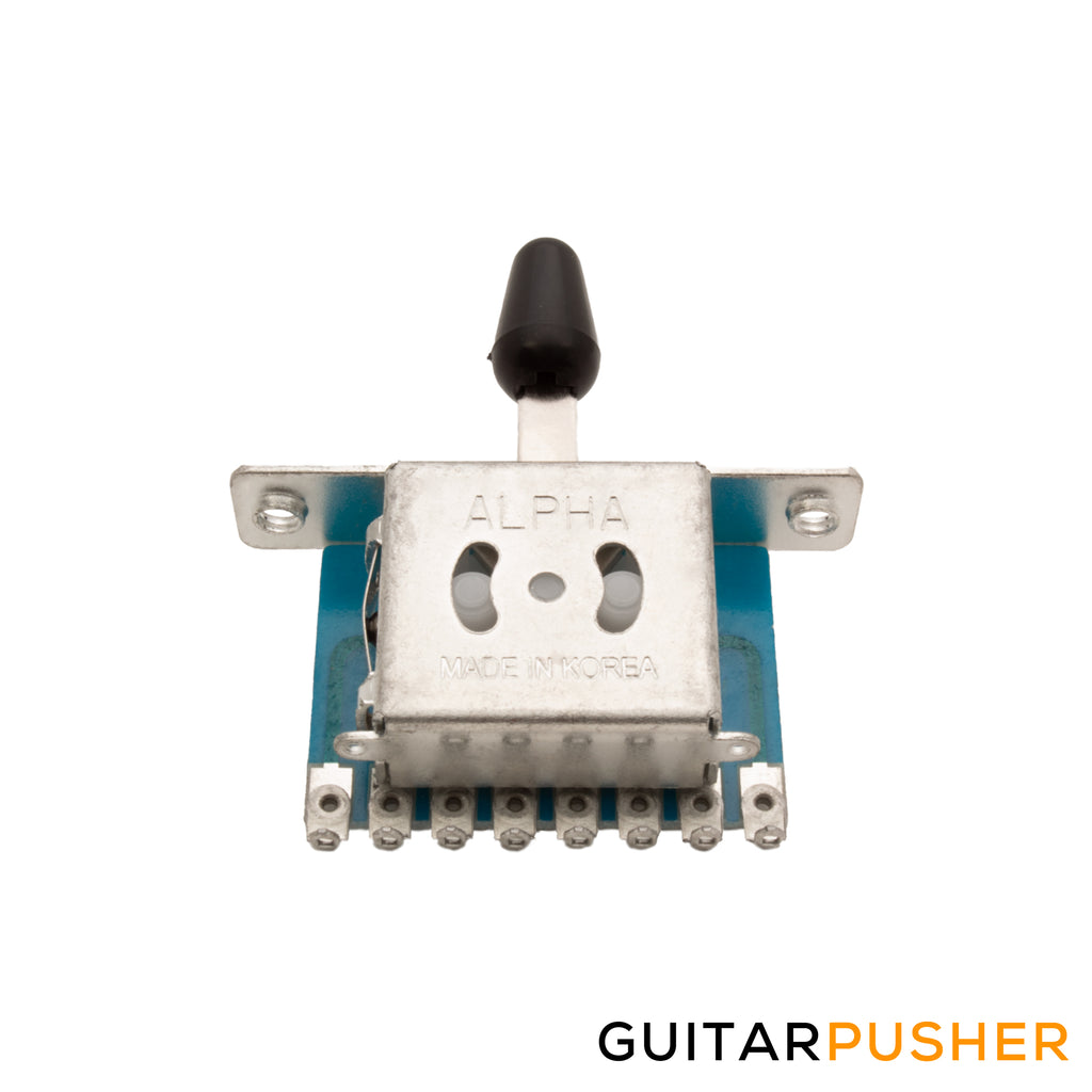 Alpha P-SW61 5-way Strat Switch w/ Black Switch Tip – GuitarPusher