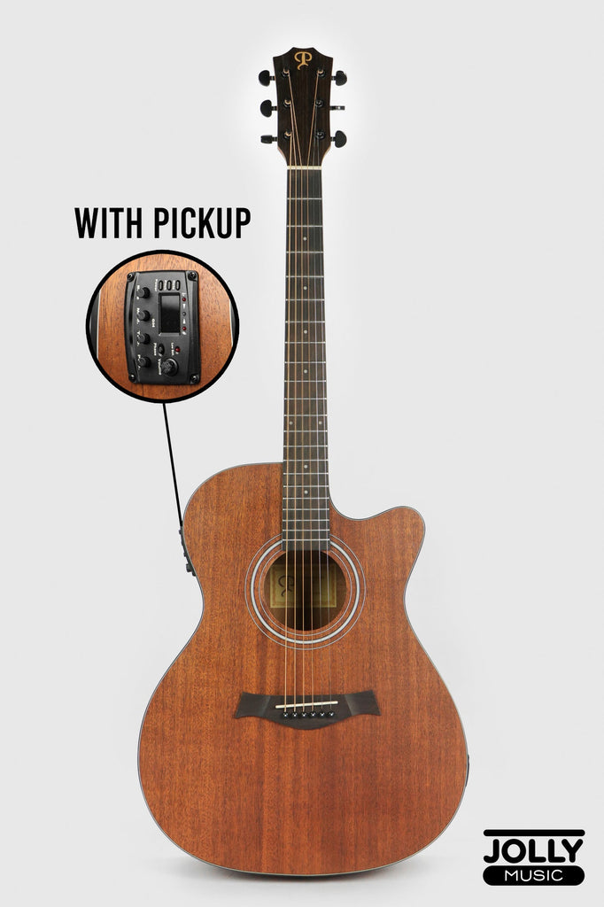 Phoebus Progeny PG-10Nce OM All Mahogany Acoustic-Electric Guitar w/ G ...
