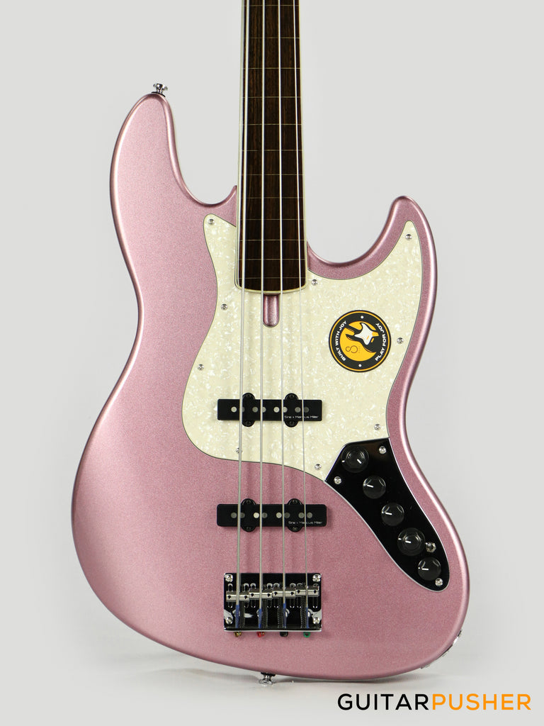 Sire V7 Alder 4-String Burgundy (2023) - FRETLESS – GuitarPusher