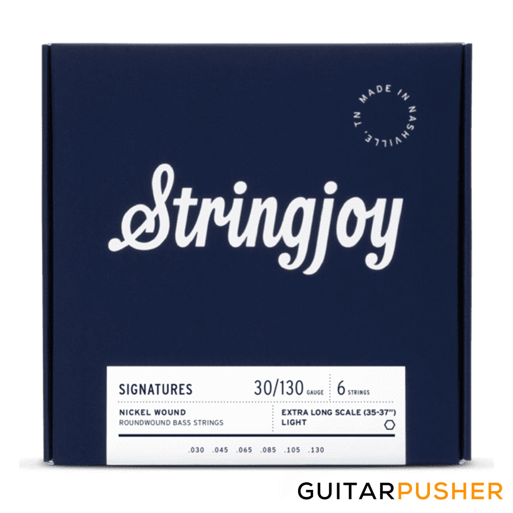 Stringjoy Bass Guitar 6-String Set Extra Long Scale Light 30-130 – GuitarPusher