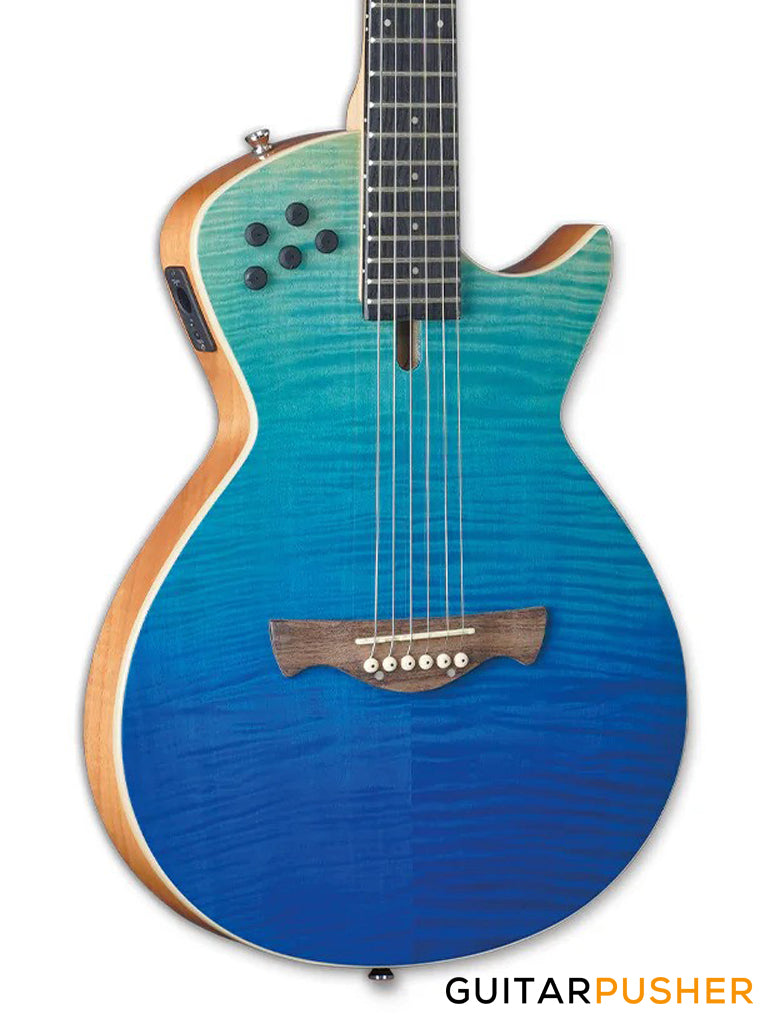 Tagima Modena Steel String Thinline Acoustic-Electric Guitar - Transpa ...