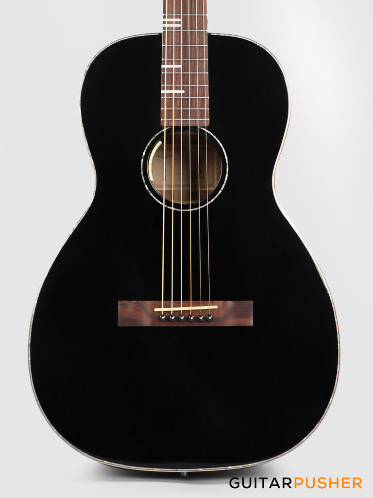 Tyma P-18E BK Solid Top 00 Parlor Acoustic-Electric Guitar with T-200 ...