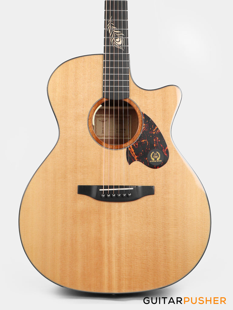 Tyma TG-5E PRO Solid Sitka Spruce Top Sapele Grand Auditorium Acoustic ...