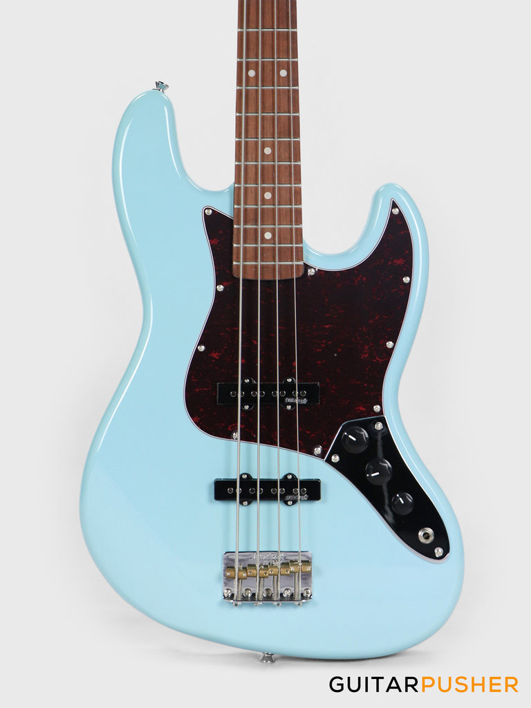 Vintage VJ74 Reissued 4-String Bass Guitar - Laguna Blue – GuitarPusher