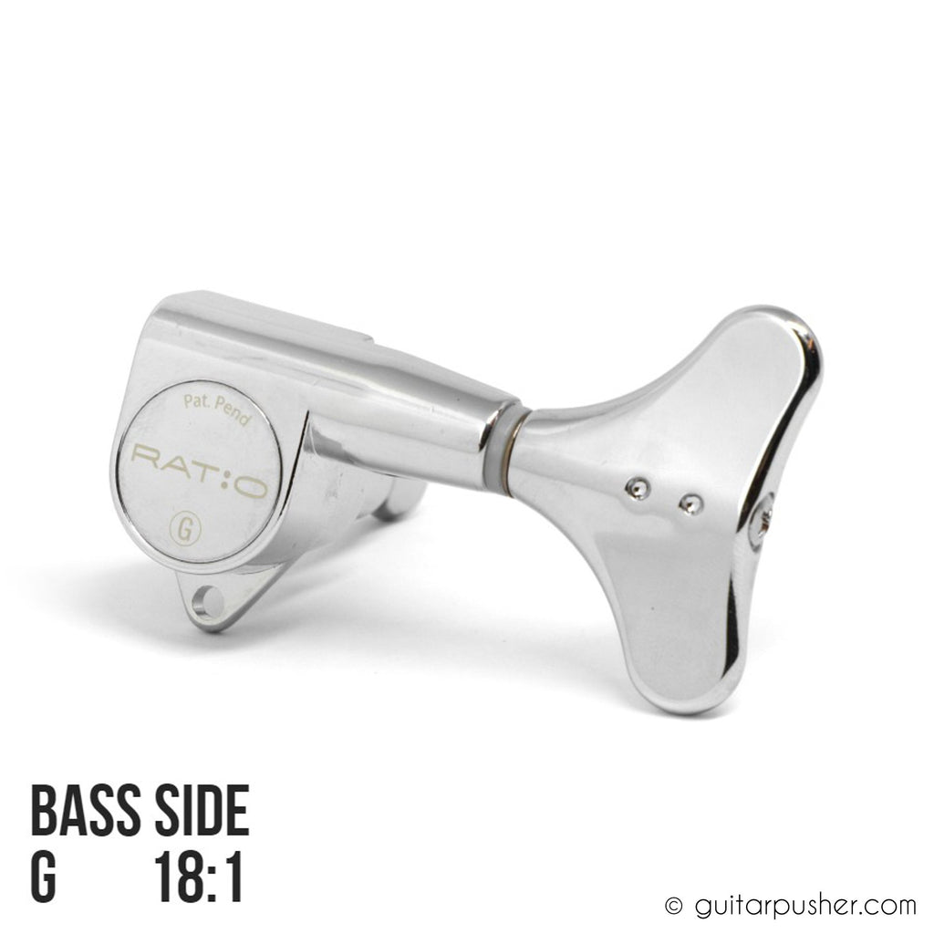 Graphtech Single Ratio Tuner for Bass Modern Style Machine Head - Chro ...