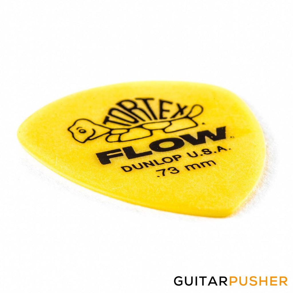 Dunlop Tortex Flow Guitar Pick 558R - 0.73mm Yellow – GuitarPusher