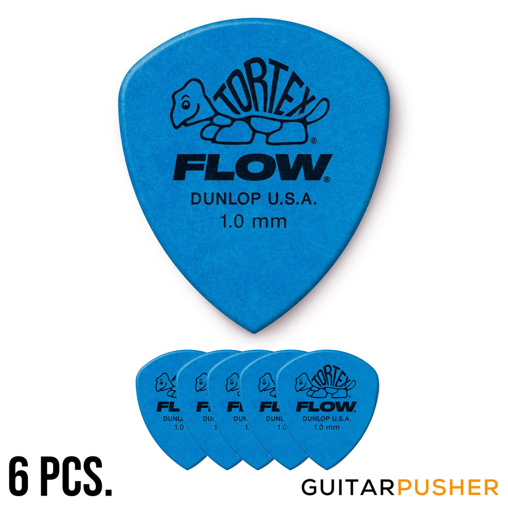 Dunlop Tortex Flow Guitar Pick 558R - 1.0mm Blue – GuitarPusher