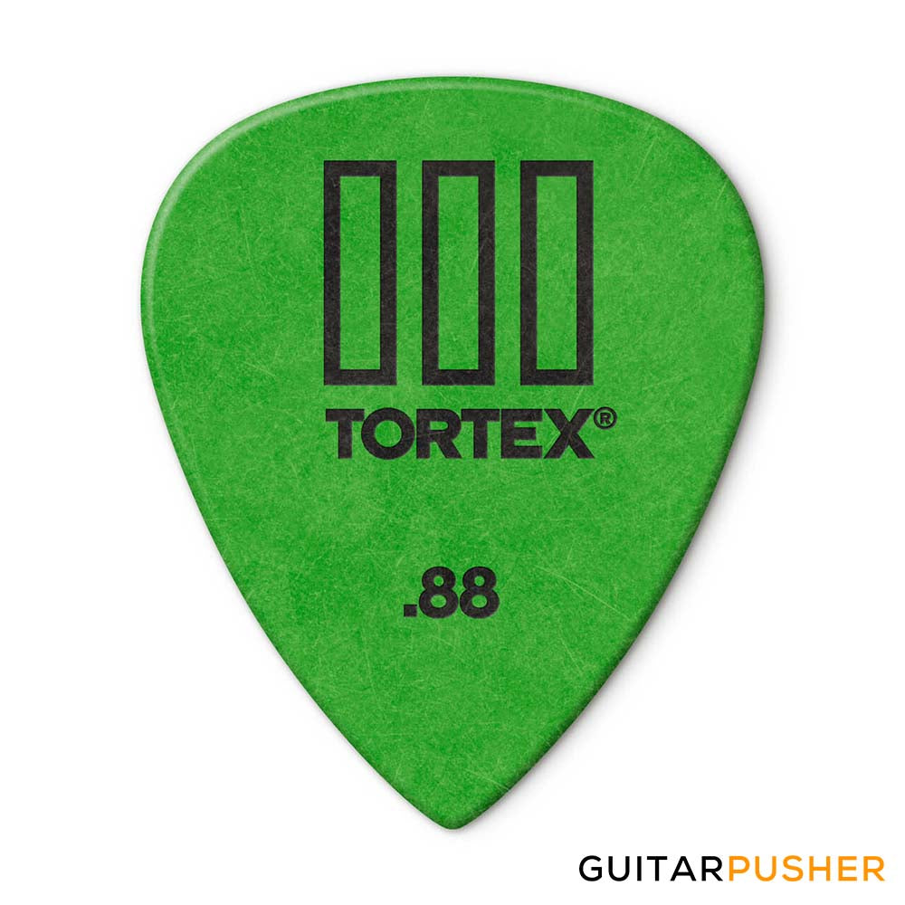 Dunlop Tortex TIII Guitar Pick 462R - 0.88mm Green – GuitarPusher