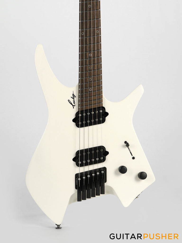 Leeky X-Series X10 Headless Electric Guitar - Pearl White – GuitarPusher