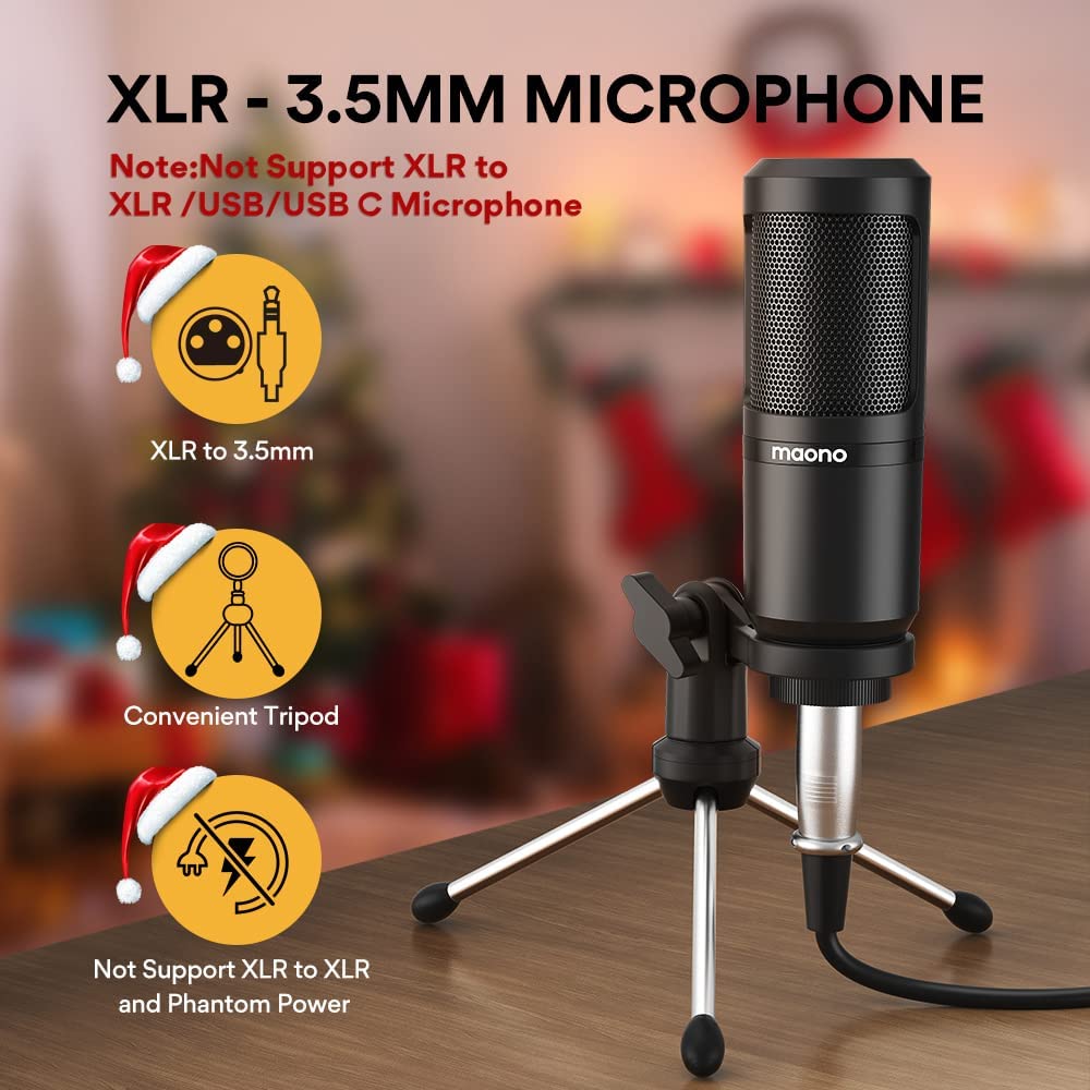 MAONOCASTER Lite Portable All-In-One Podcast Production Studio AU-AM20 ...