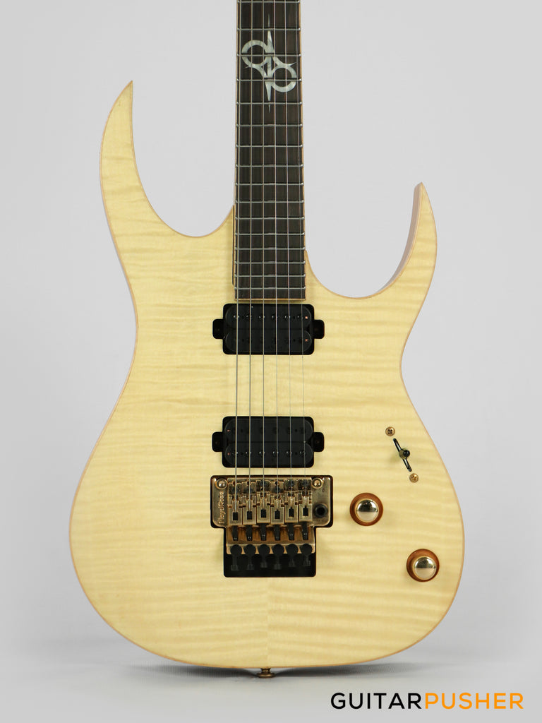 Solar Guitars SB1.6FRFM Flame Natural Matte Electric Guitar w/ Floyd R ...