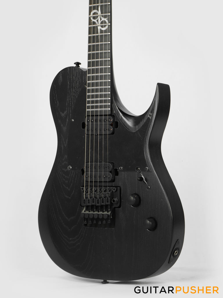 Solar Guitars T1.6FRBOP Black Open Pore Matte Electric Guitar w/ Floyd ...