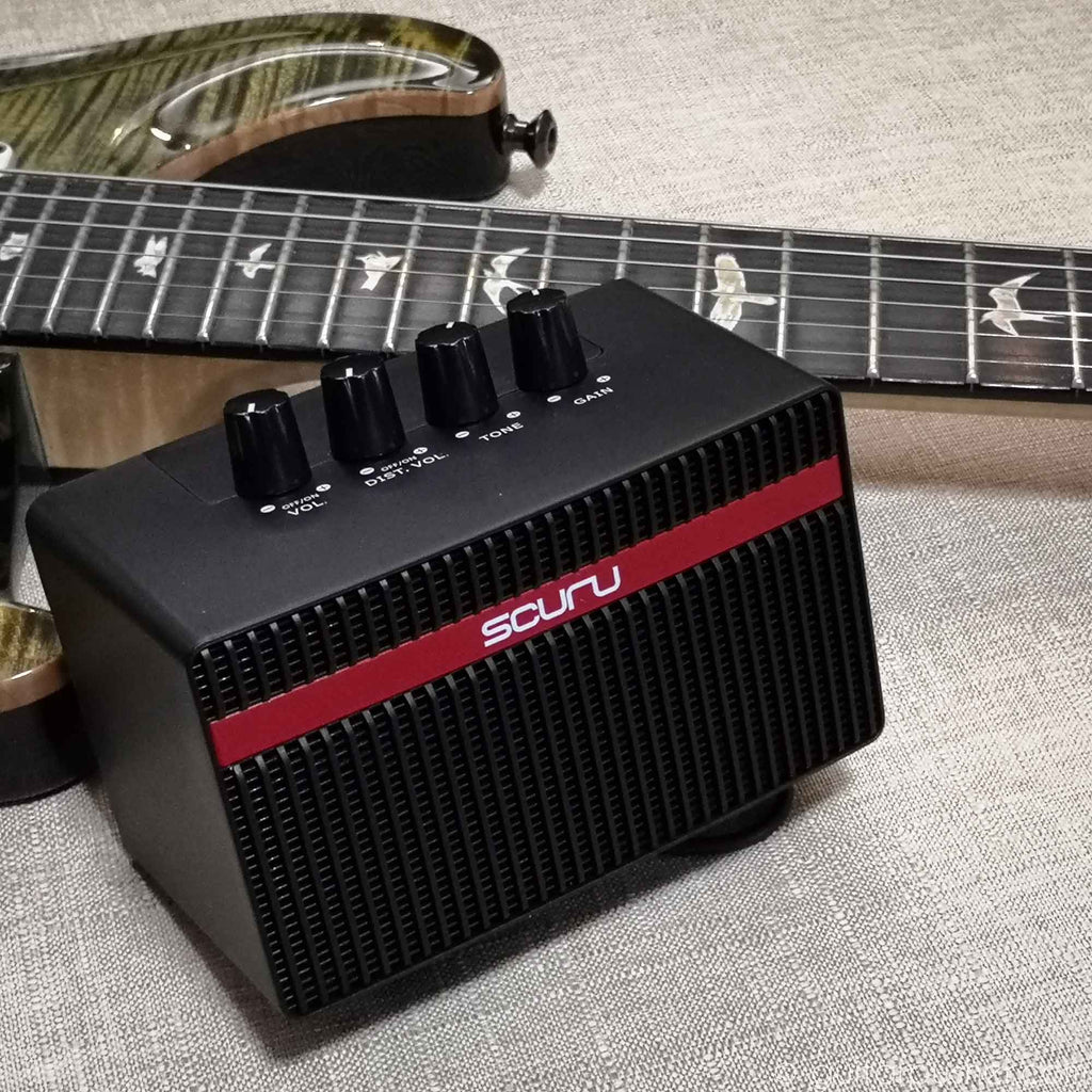 Scuru S1 Rechargeable 2-channel Mini Amp for Electric Guitar – GuitarPusher