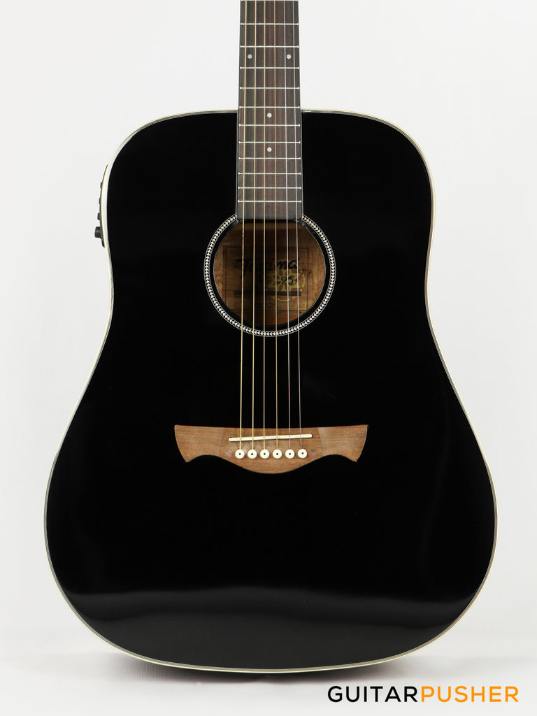 Tagima TW-25 EQ Dreadnought Acoustic-Electric Guitar - Black – GuitarPusher
