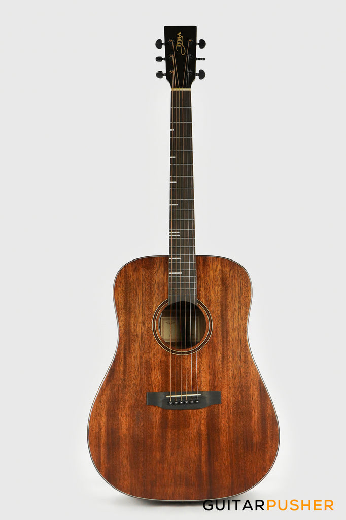 Tyma HD-350ME Solid Top Dreadnought Acoustic-Electric Guitar with T-20 ...