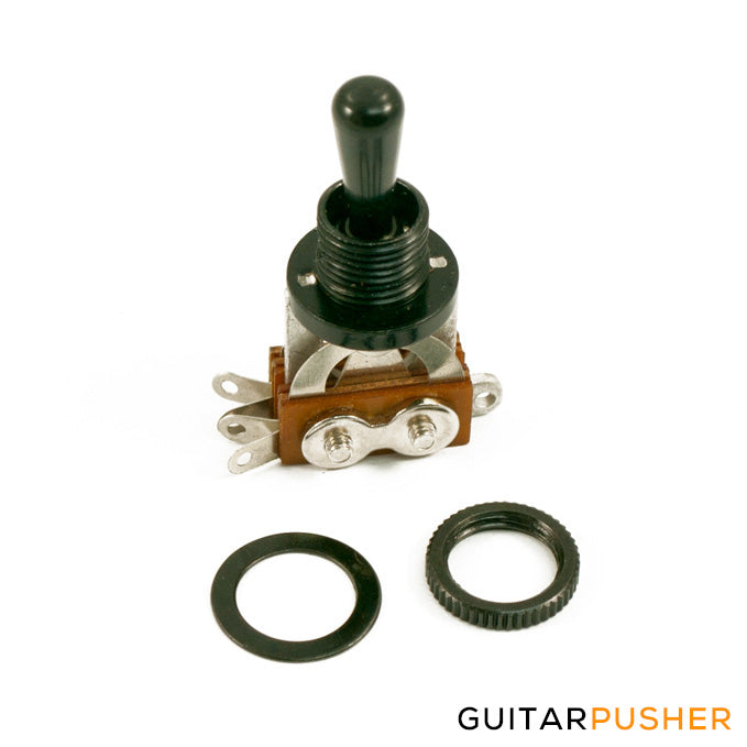 WD 3 Position Toggle Switch For LP Style Guitars 2 Pickup - Black With ...