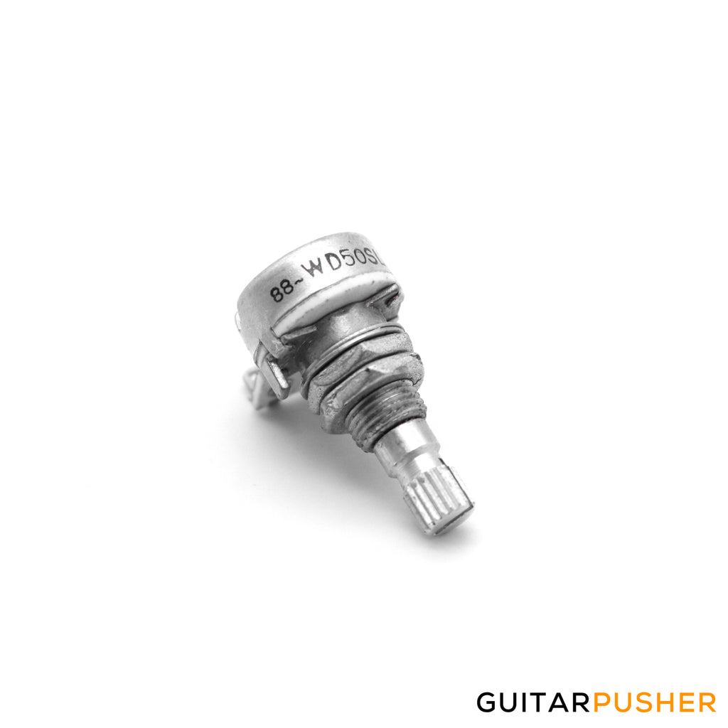 Alpha 50k MINI Potentiometer 8mm Hole, Metric, 18 Spline Coarse Solid ...