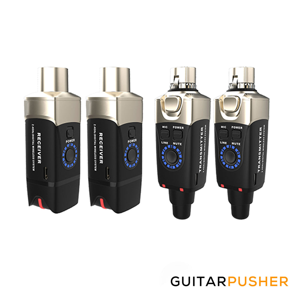 Xvive Audio U3 Dynamic Microphone Wireless System (2 Sets for PA Syste ...